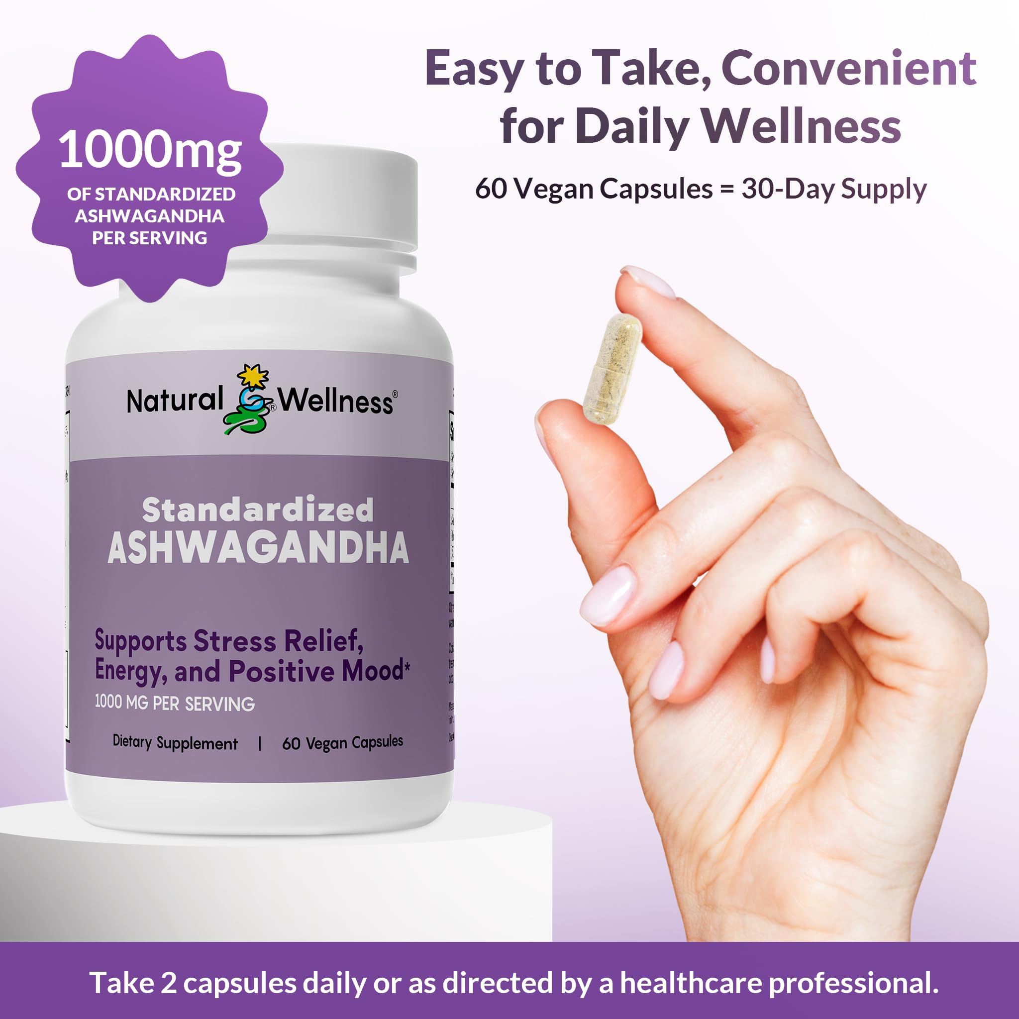 vegan capsules of ashwagandha extract
