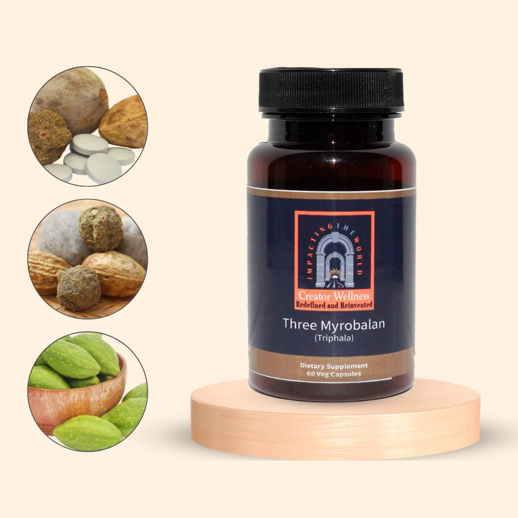Vegan capsules of Triphala blend