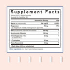 Vegan capsules with 650 mg NAD