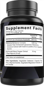 vegan capsules with liposomal berberine