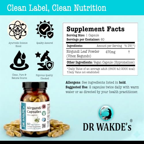 Vegan capsules with Vitex Negundo