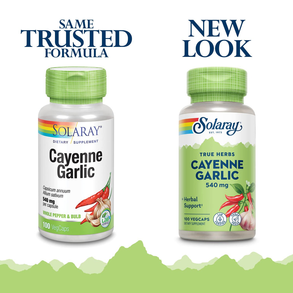 Vegan cayenne garlic capsules