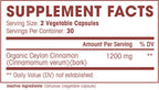 vegan ceylon cinnamon capsules supplement