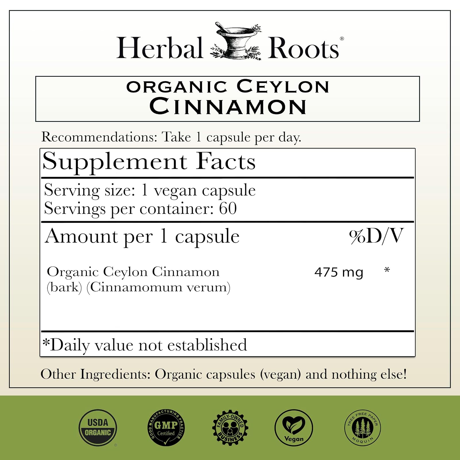 vegan ceylon cinnamon supplement