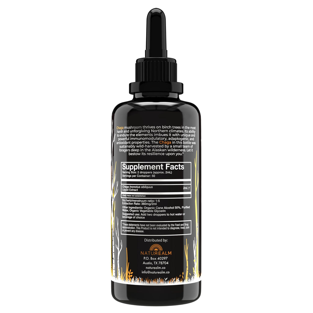 Vegan Chaga mushroom antioxidant boost