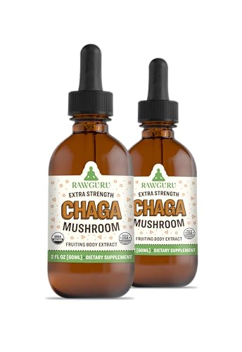 Vegan chaga mushroom supplement drops