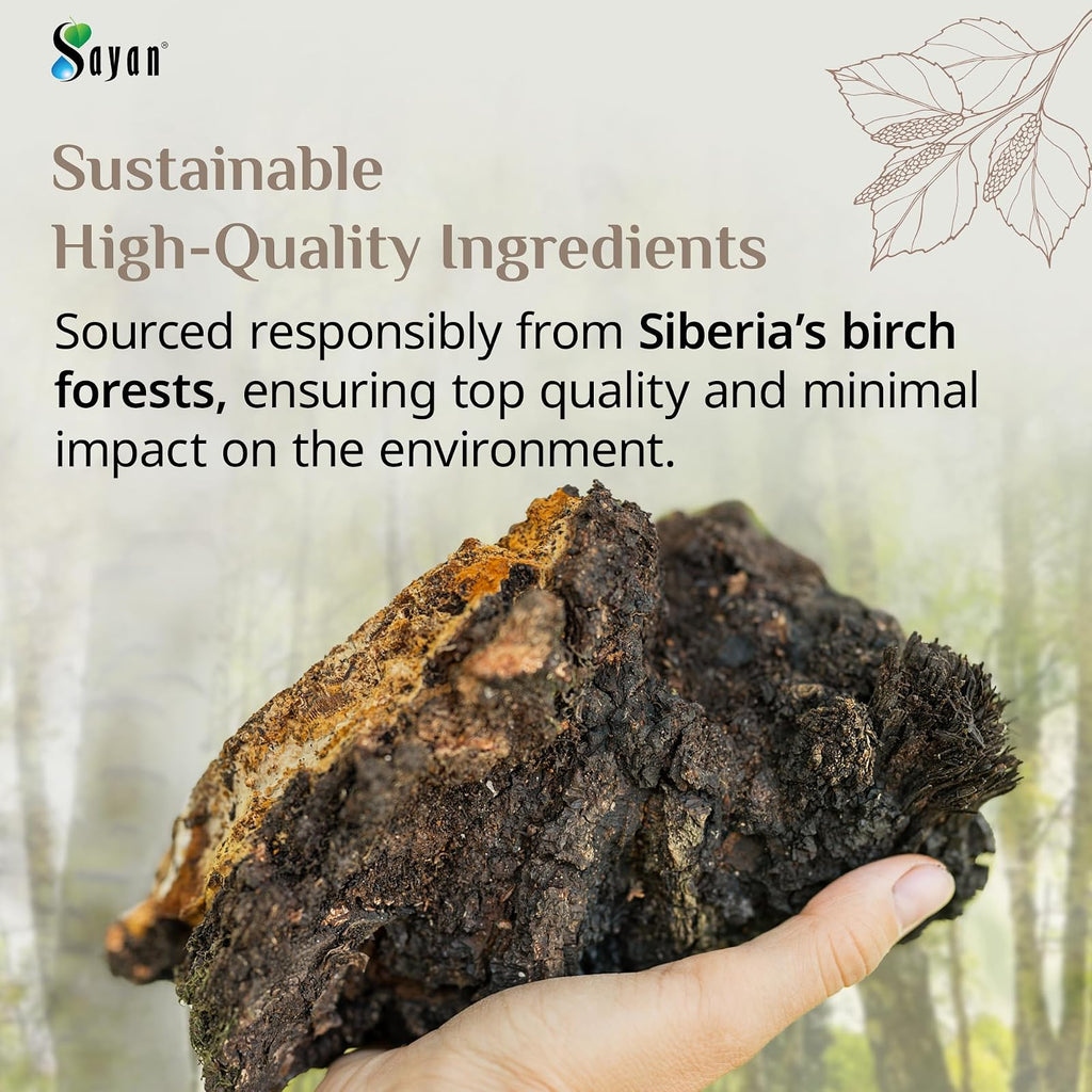 vegan chaga powder for wellness