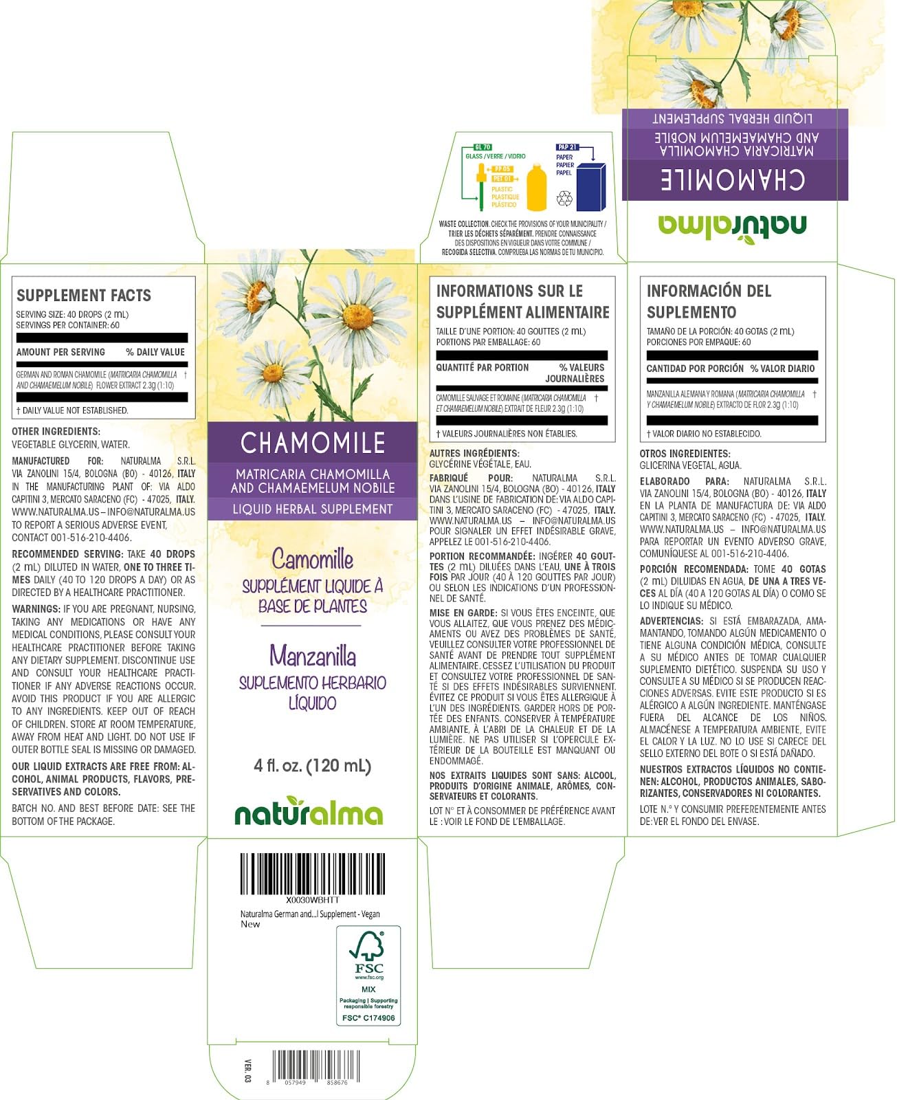 vegan chamomile supplement for wellness
