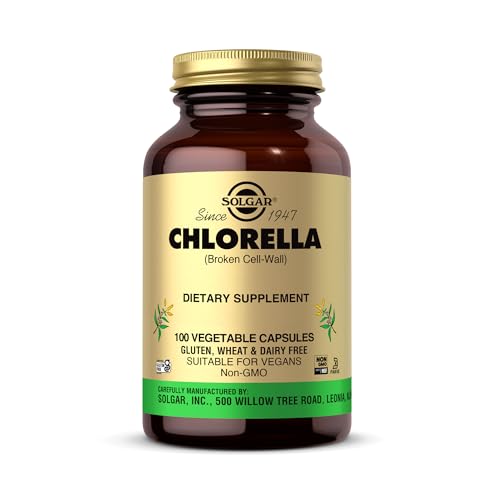 Vegan chlorella capsules for detox
