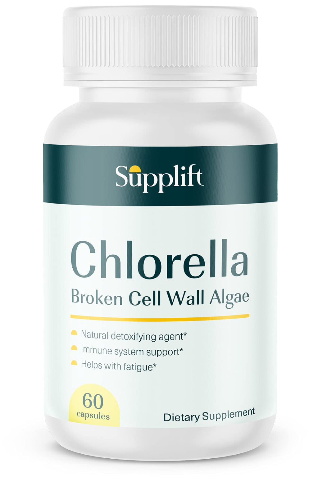 Vegan chlorella capsules for detox