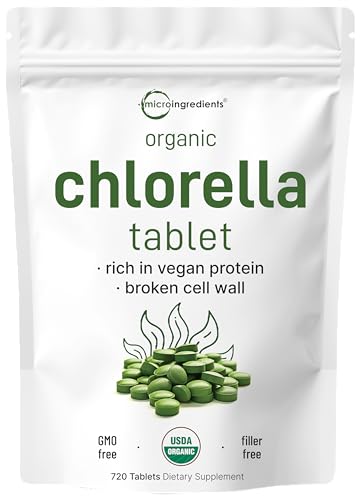 Vegan chlorella supplement for energy