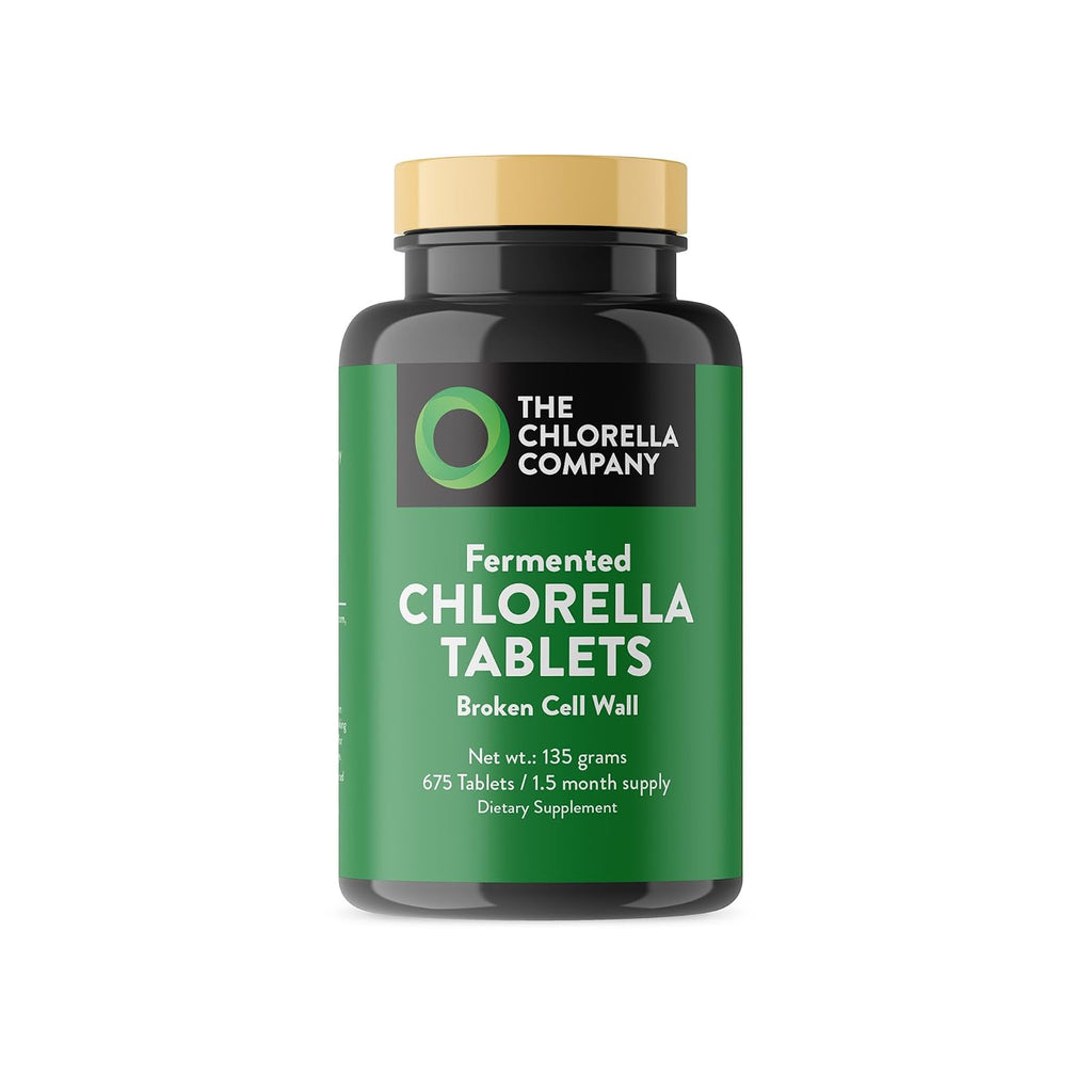 Vegan chlorella supplement tablets