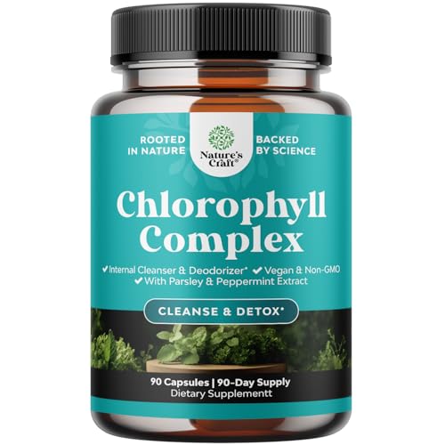 Vegan chlorophyll pills with mint