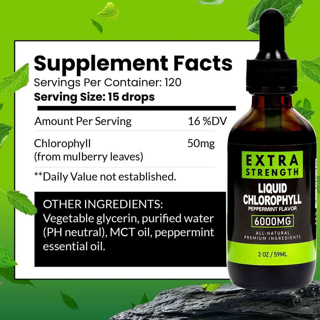 vegan chlorophyll supplement with peppermint