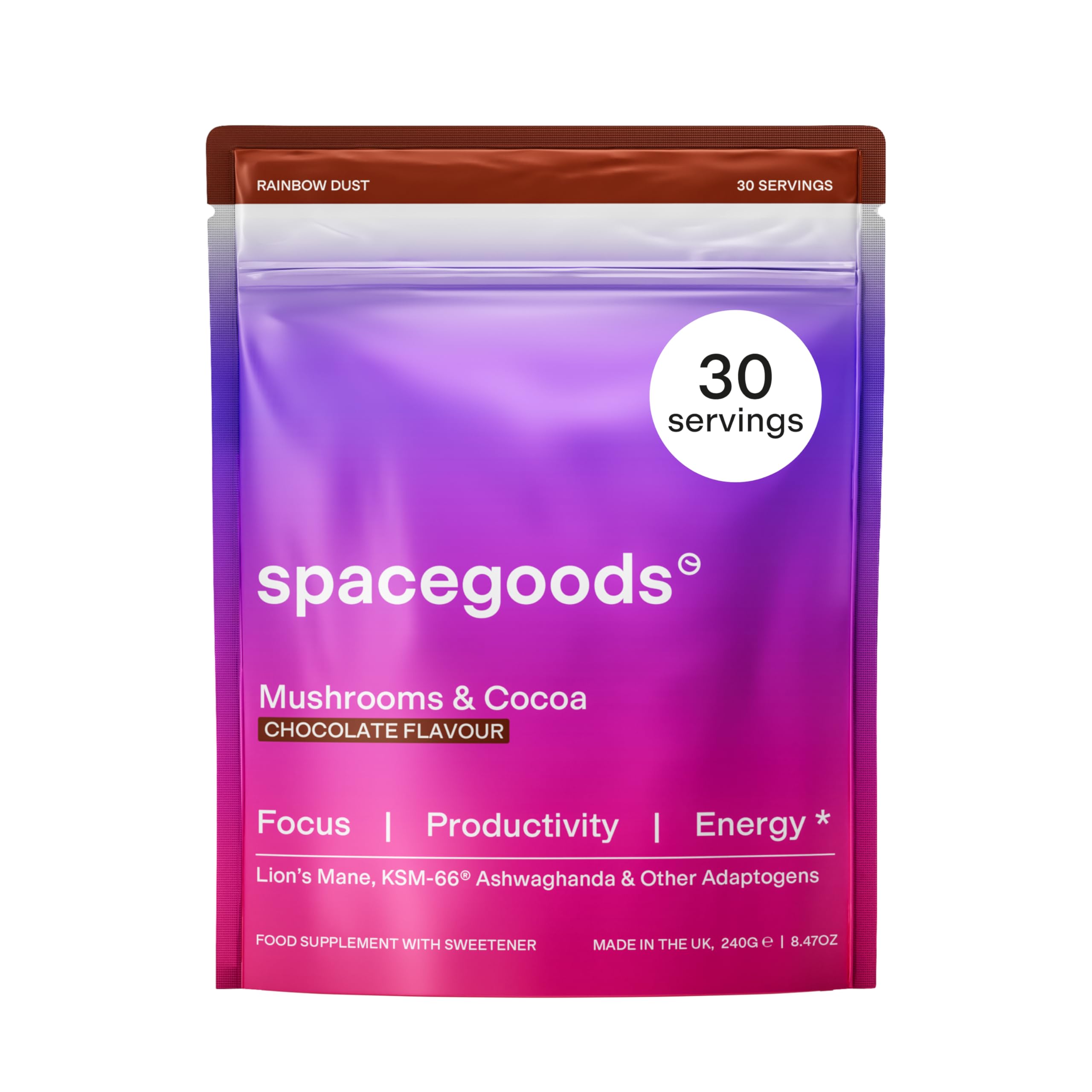 vegan chocolate mushroom powder