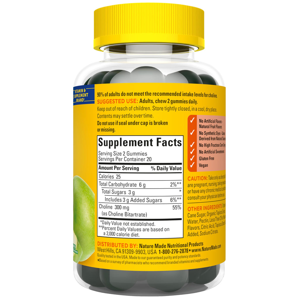 Vegan choline for enhanced focus