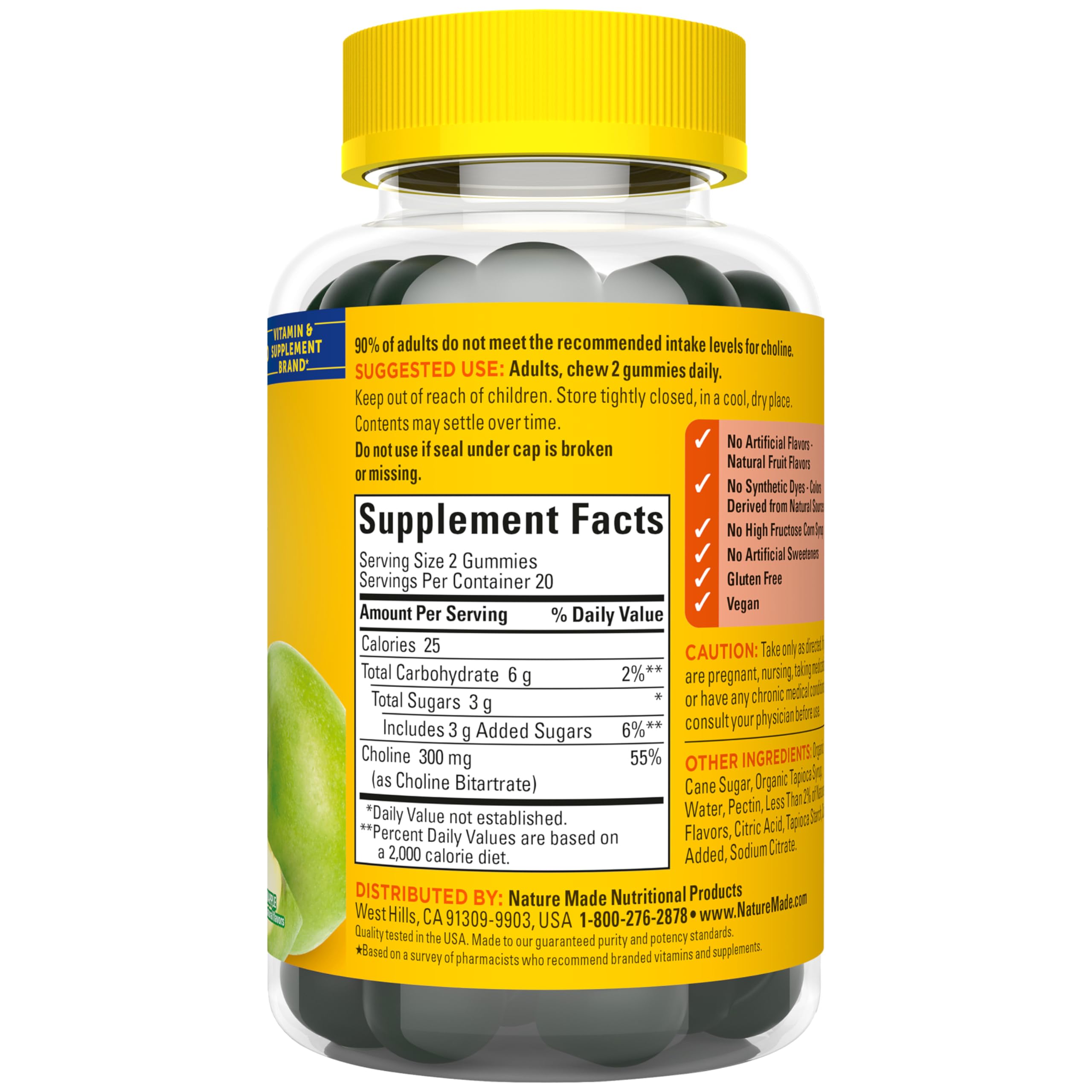 Vegan choline for enhanced focus