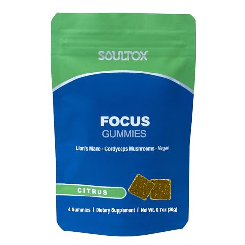 Vegan citrus flavour mushroom supplements