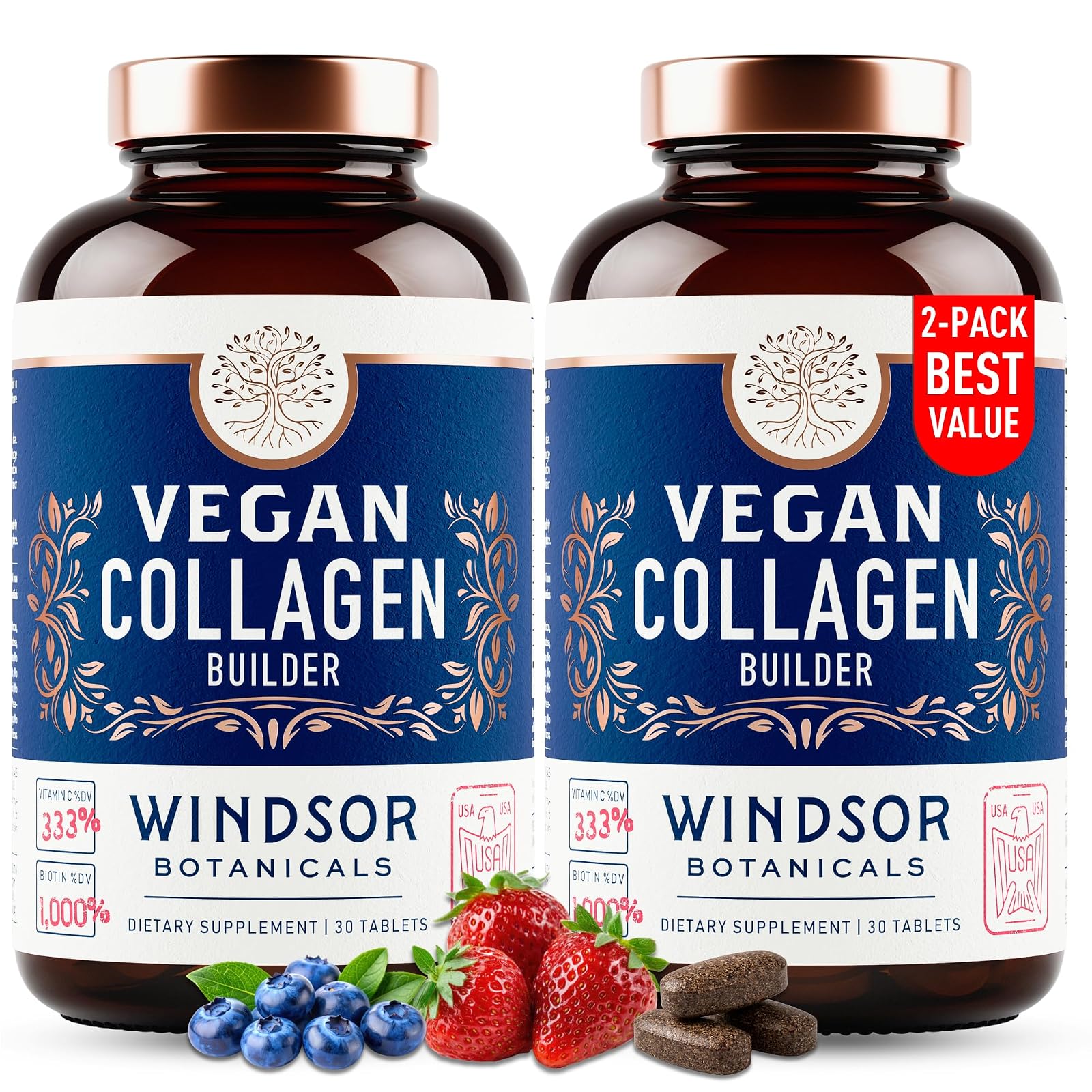 Vegan collagen booster capsules