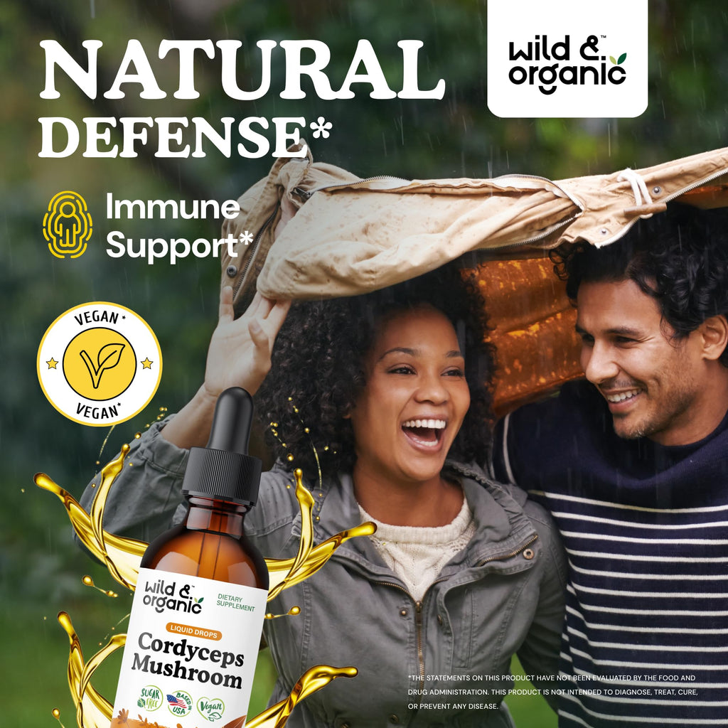 Vegan cordyceps mushrooms for health