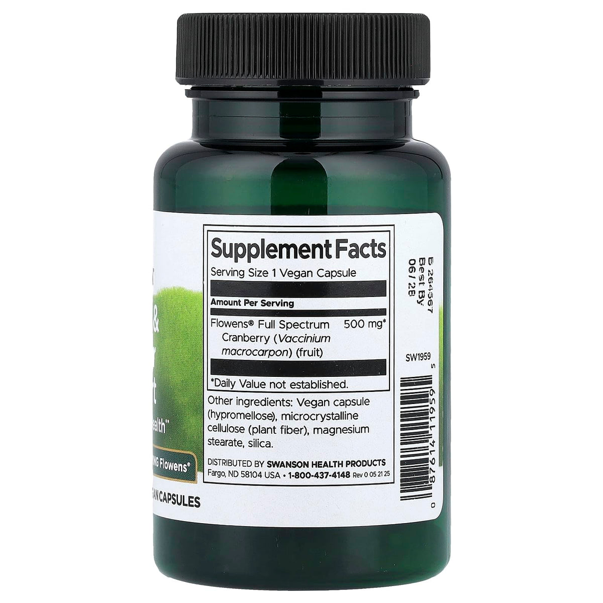 vegan cranberry bladder support supplement