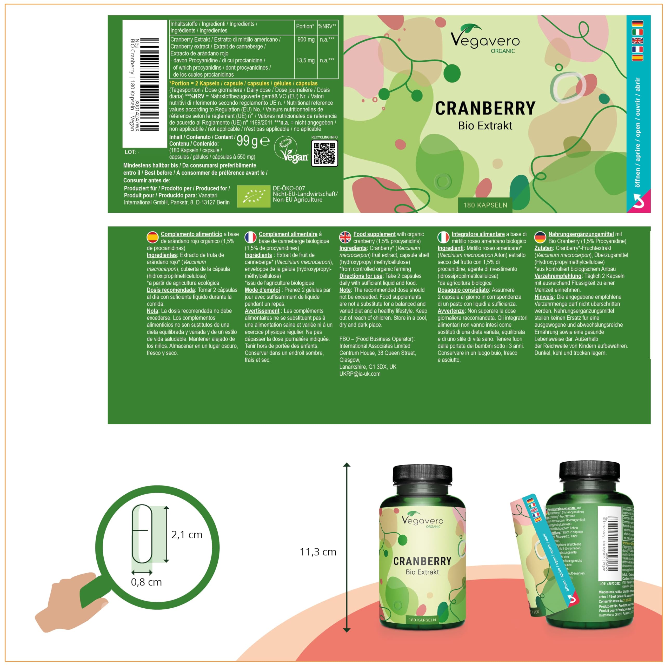 vegan cranberry capsules for wellness