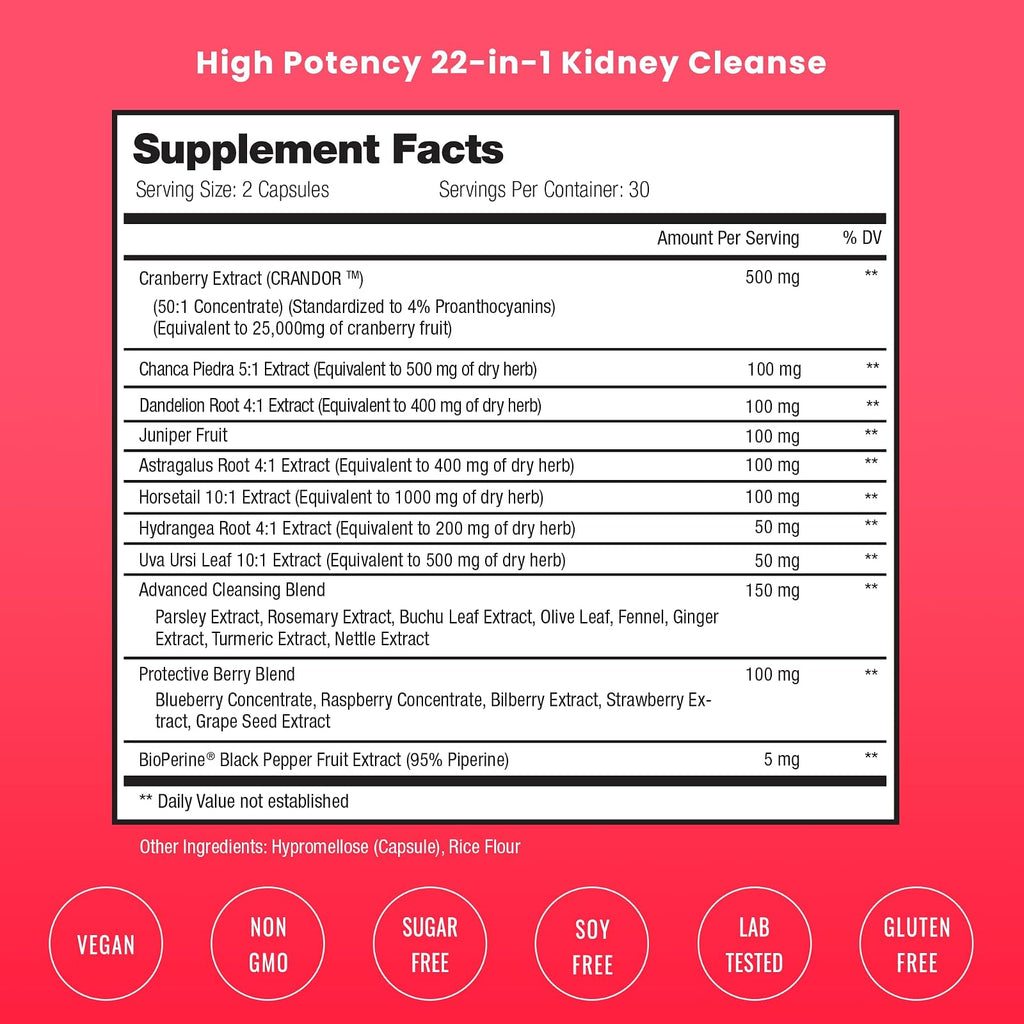 vegan cranberry detox supplement