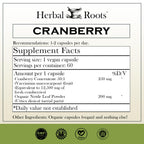 Vegan cranberry supplement for wellness