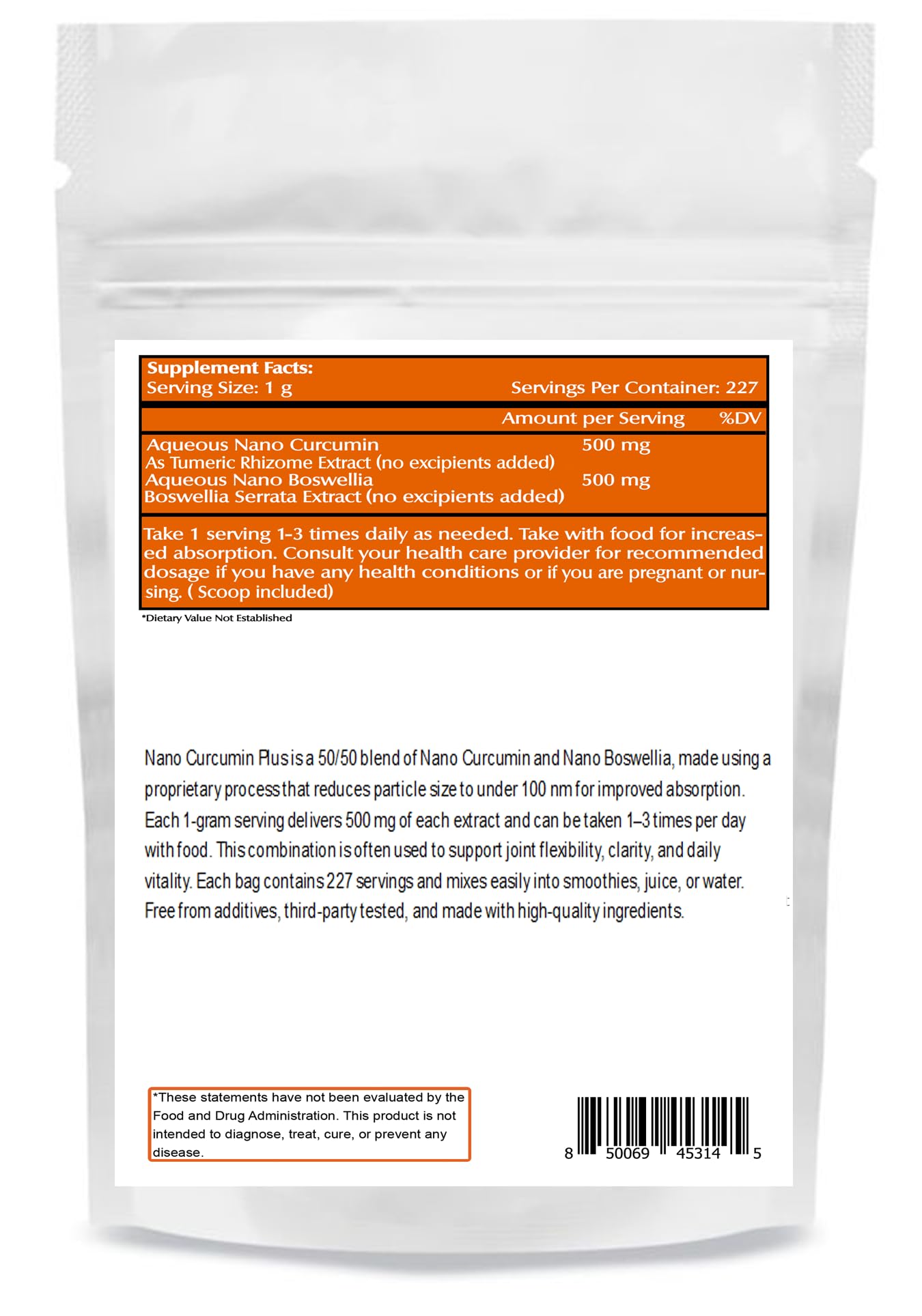 Vegan curcumin supplement for wellness