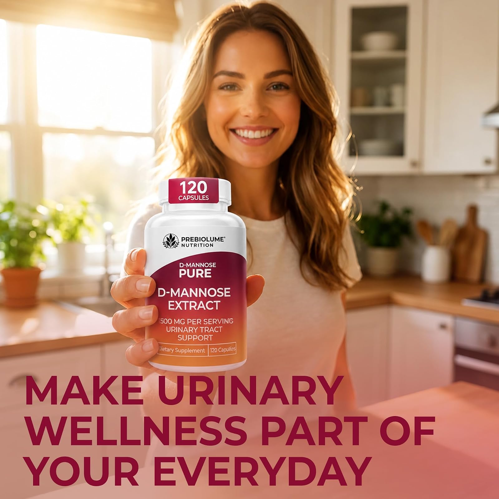 vegan D-Mannose capsules for wellness