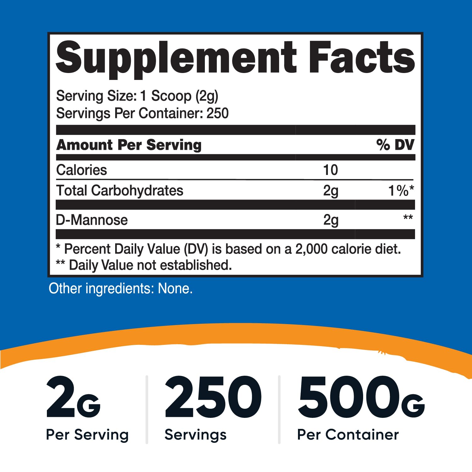 Vegan D-Mannose powder for health