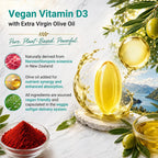 Vegan D3 supplement for energy