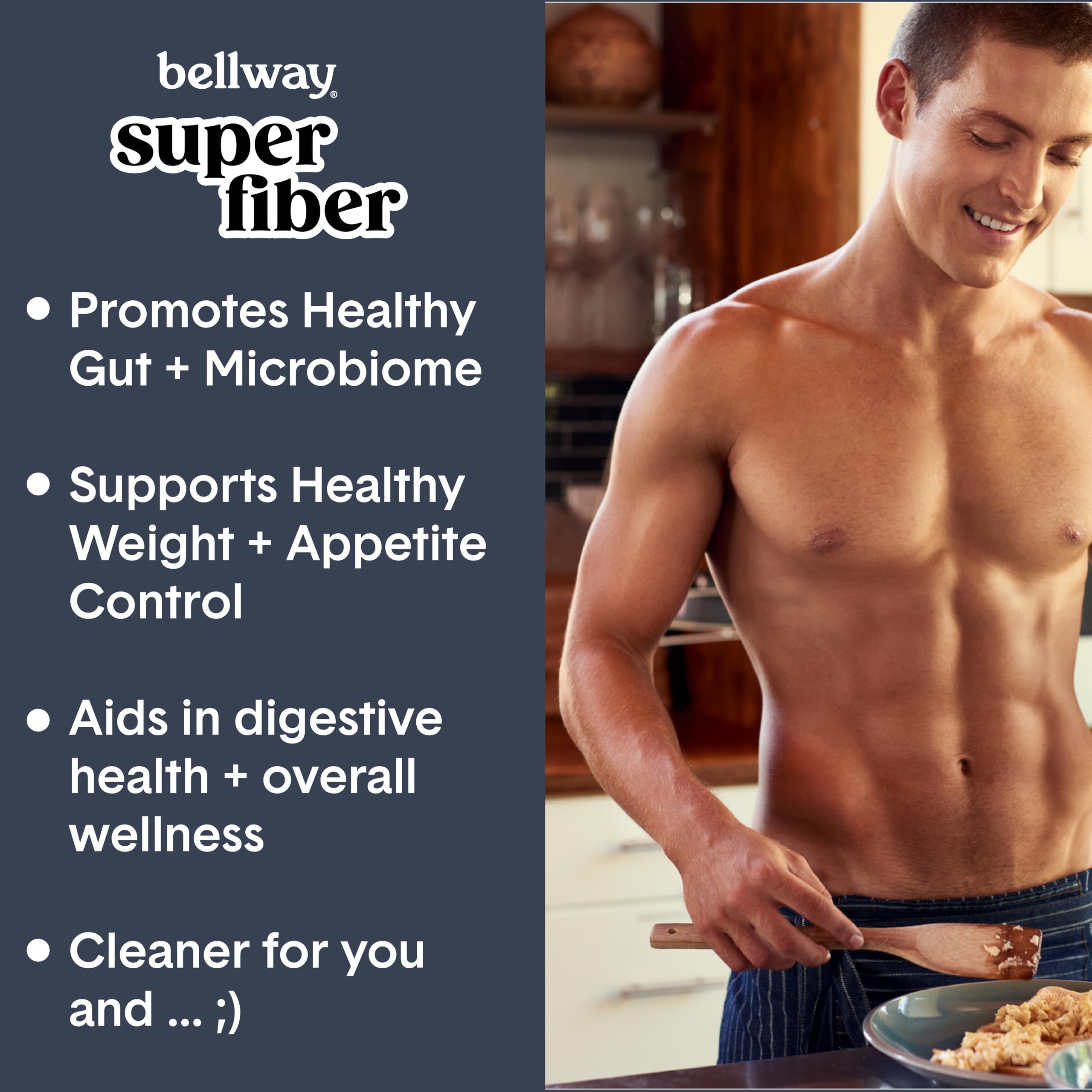 Vegan daily fiber supplement for men