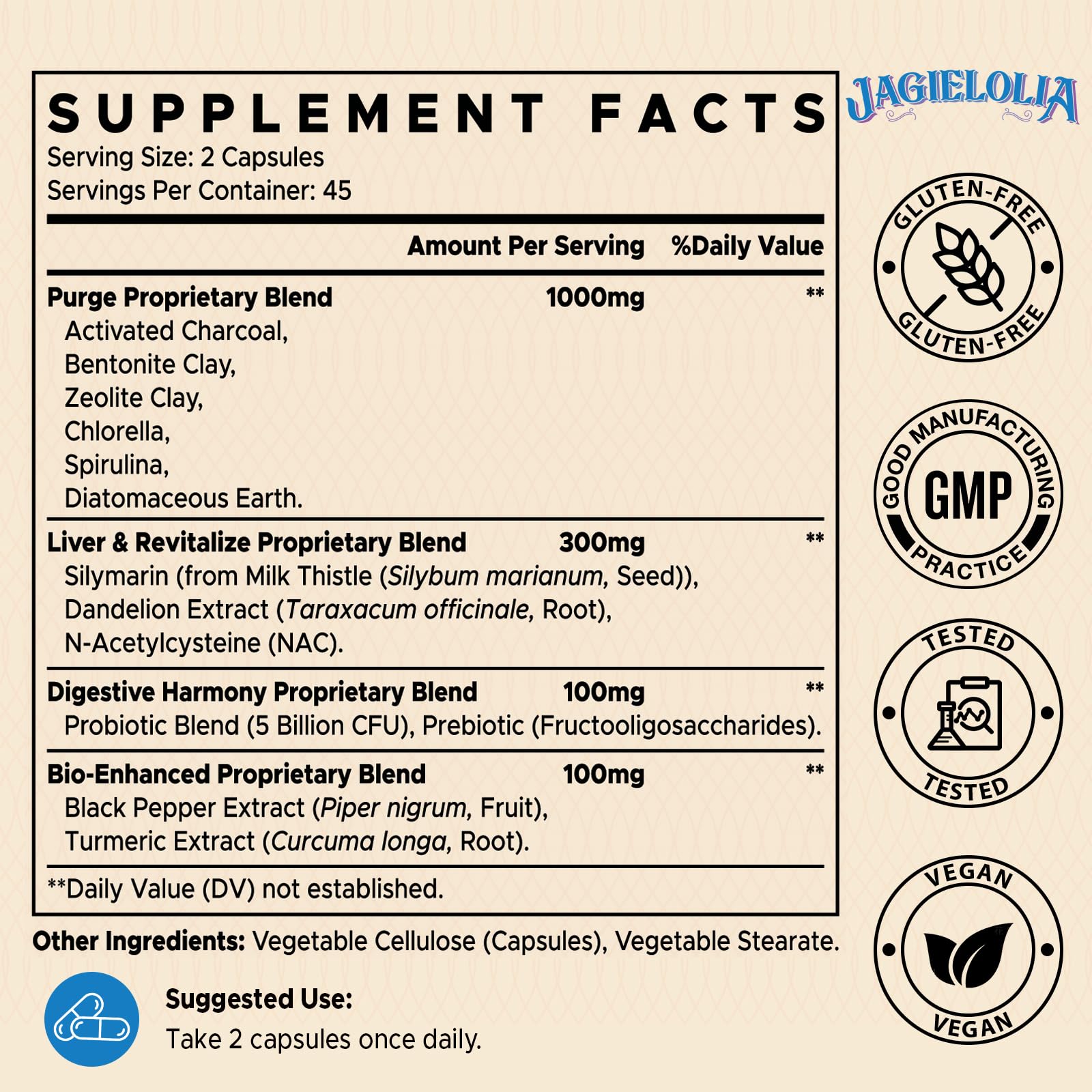 vegan detox tea supplement