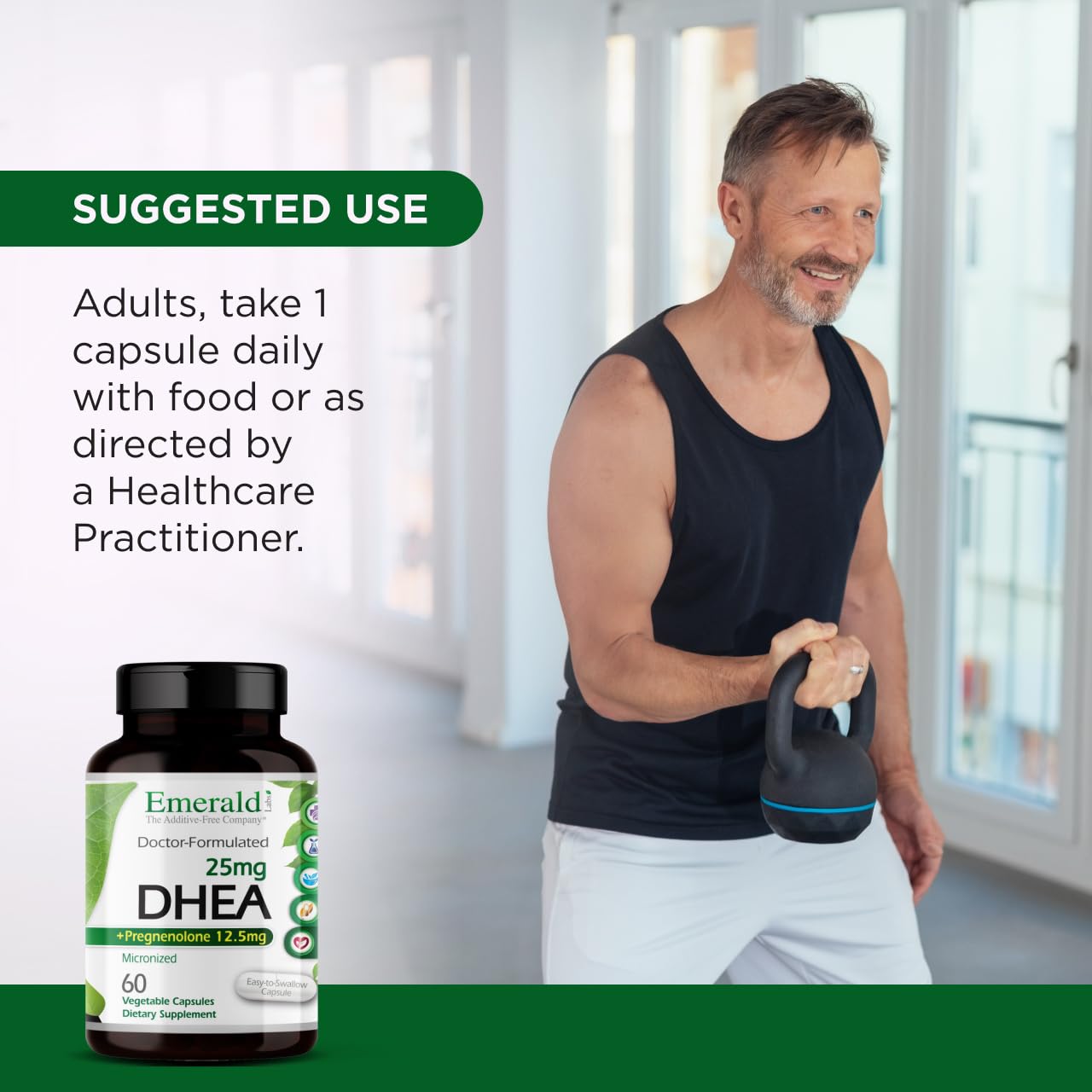vegan DHEA capsules for health