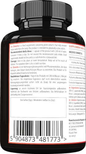 vegan diet supplement for natural diuresis