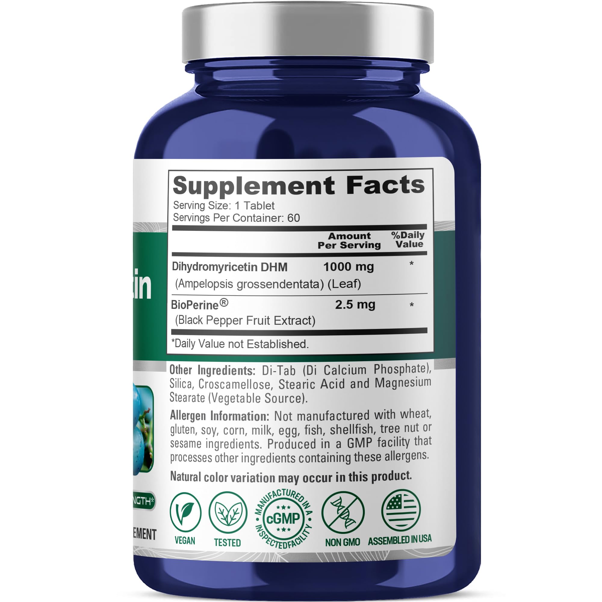 Vegan dietary supplement for adults