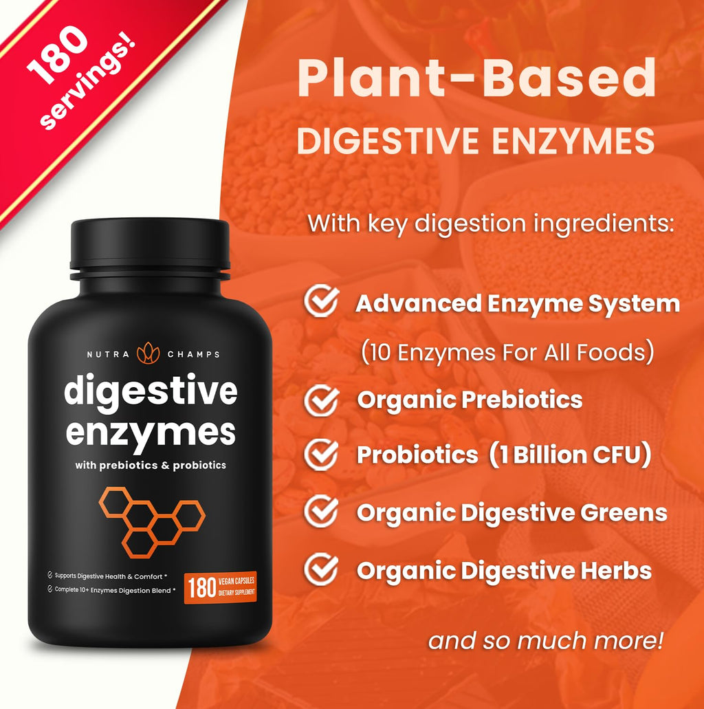 Vegan digestive enzymes for easy digestion
