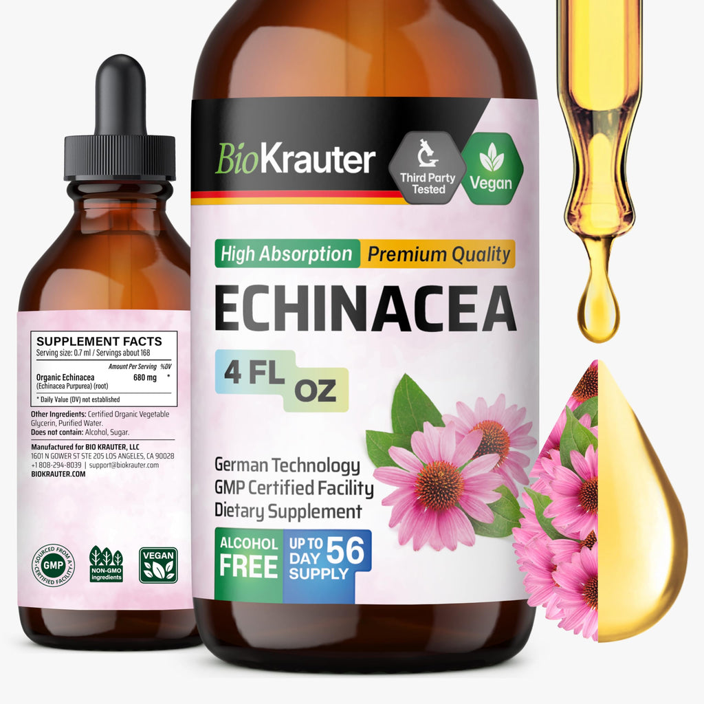 vegan echinacea drops for immunity