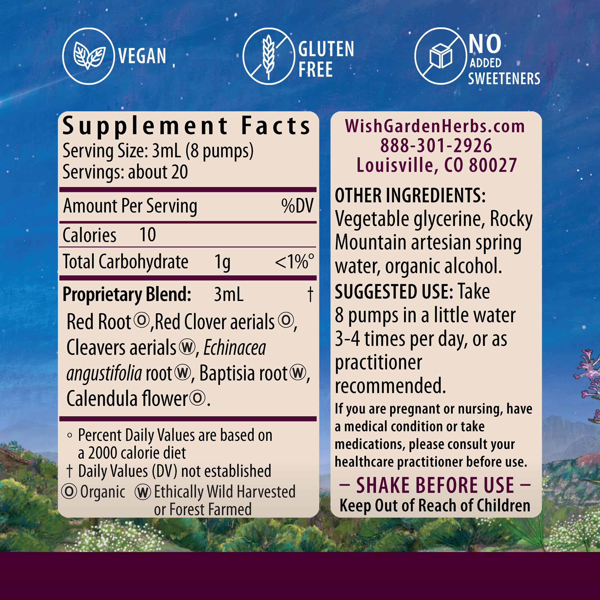 Vegan echinacea herbal supplement benefits