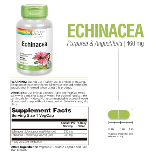 Vegan echinacea supplement for vitality