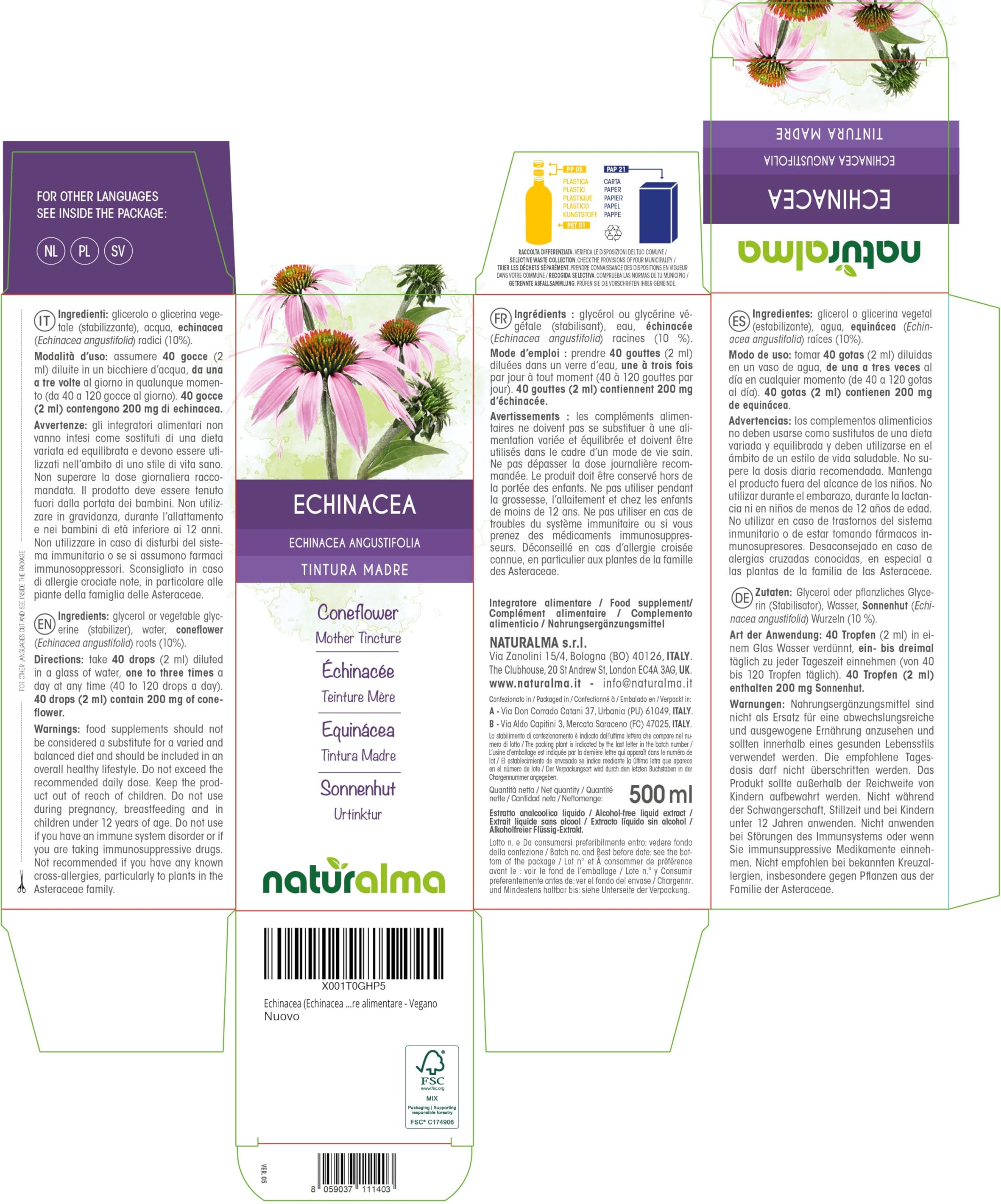 vegan echinacea tincture for wellness