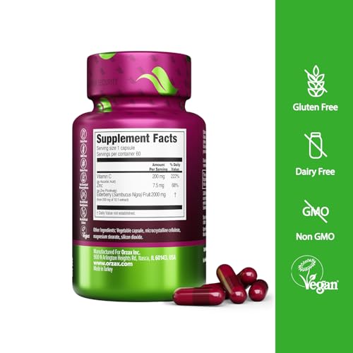 vegan elderberry capsules for daily health