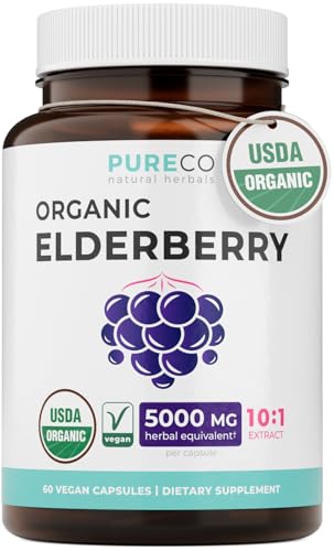 vegan elderberry capsules for health