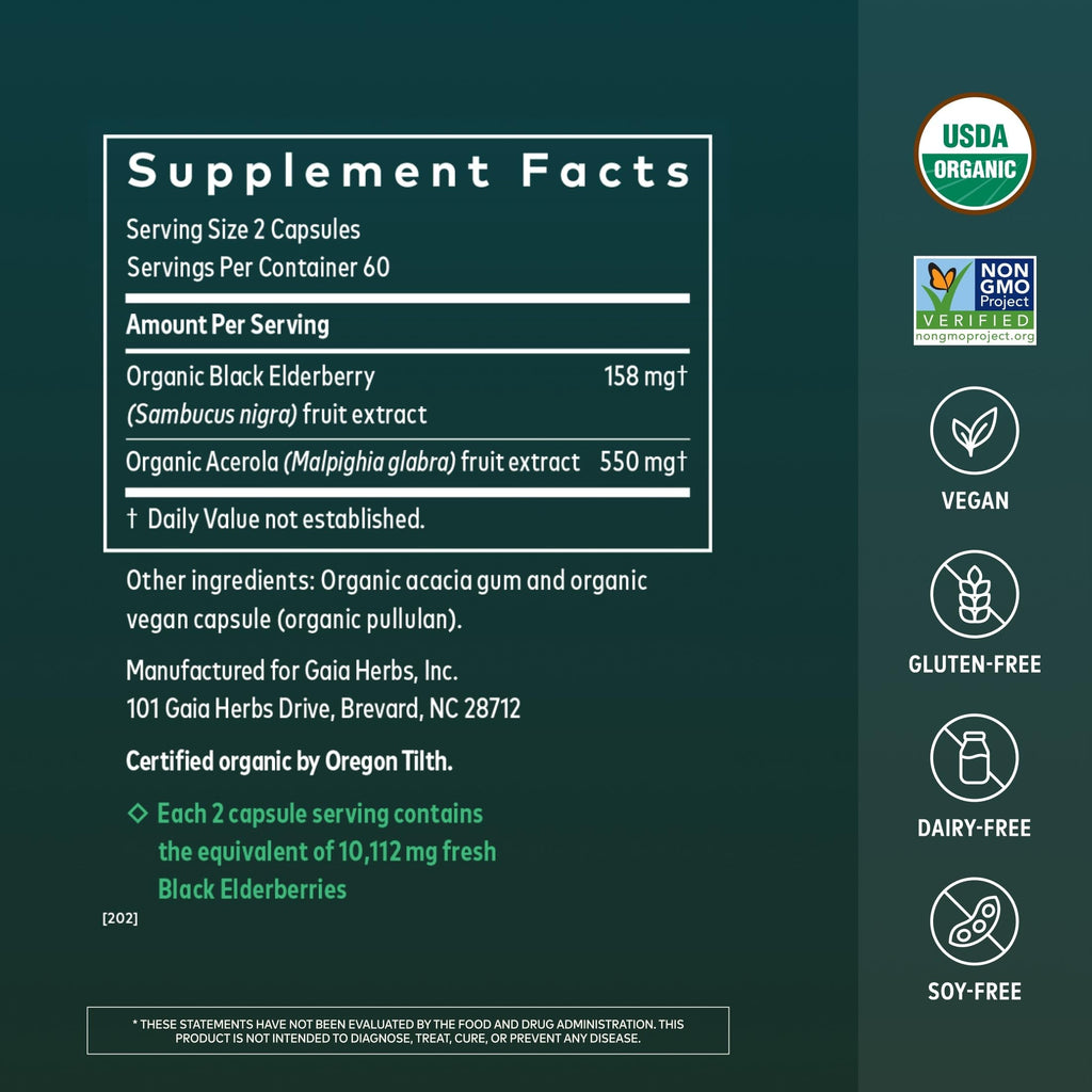 vegan elderberry capsules for health