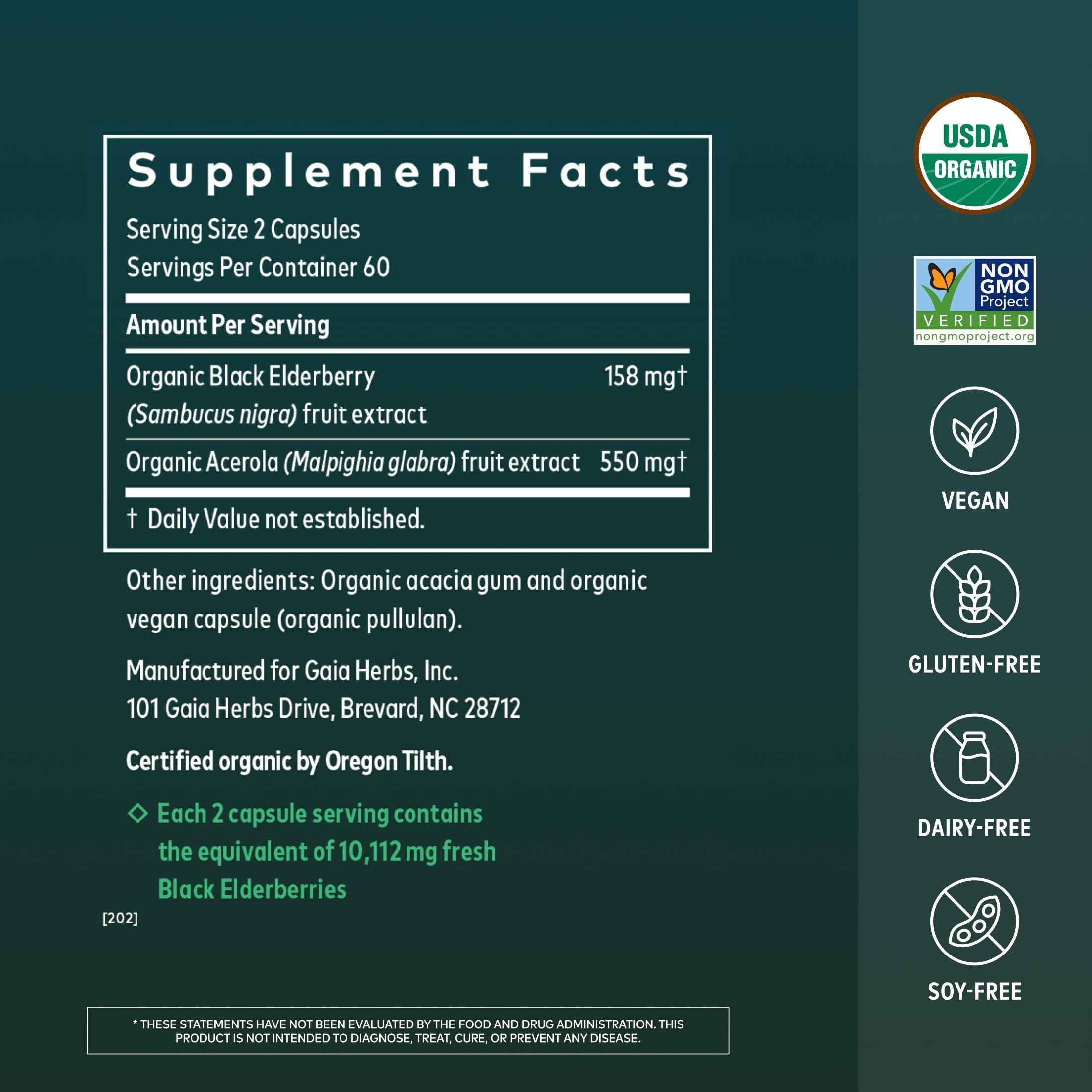 vegan elderberry capsules for health