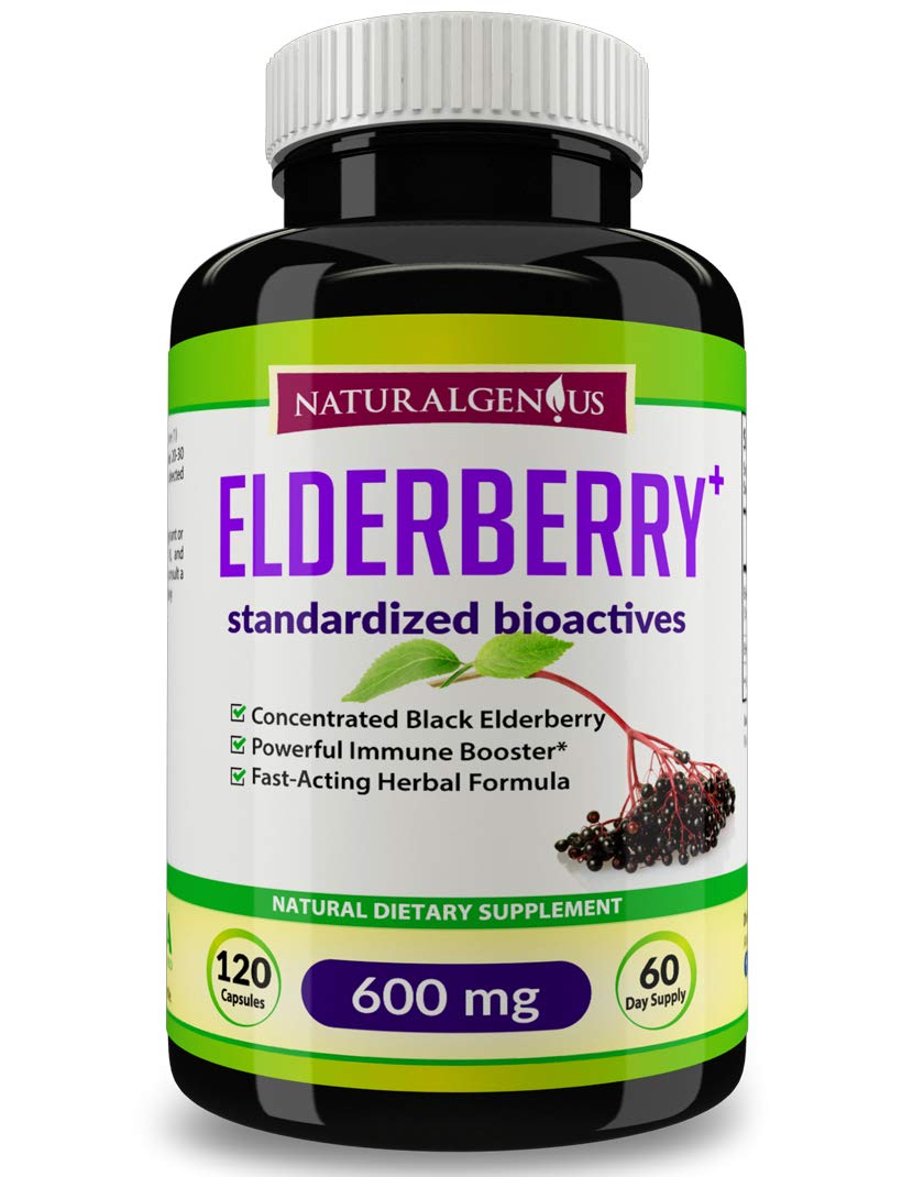 Vegan elderberry capsules for immune support