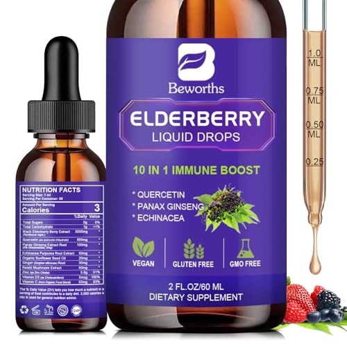 vegan elderberry drops with ginseng