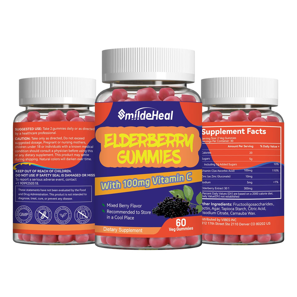 vegan elderberry gummies for immune health