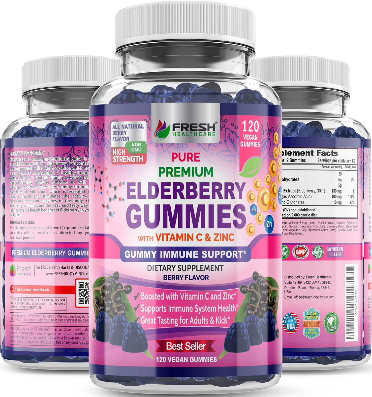 vegan elderberry gummies for immunity